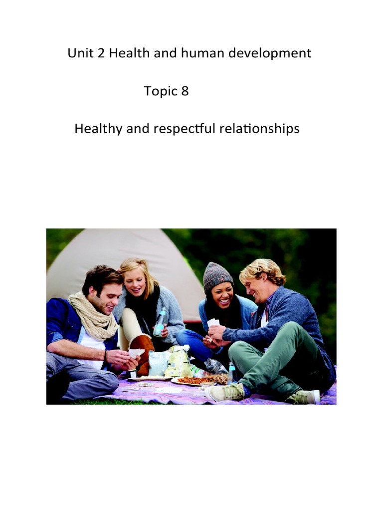 Healthy Relationships and Wellbeing Guide | PDF | Social Science