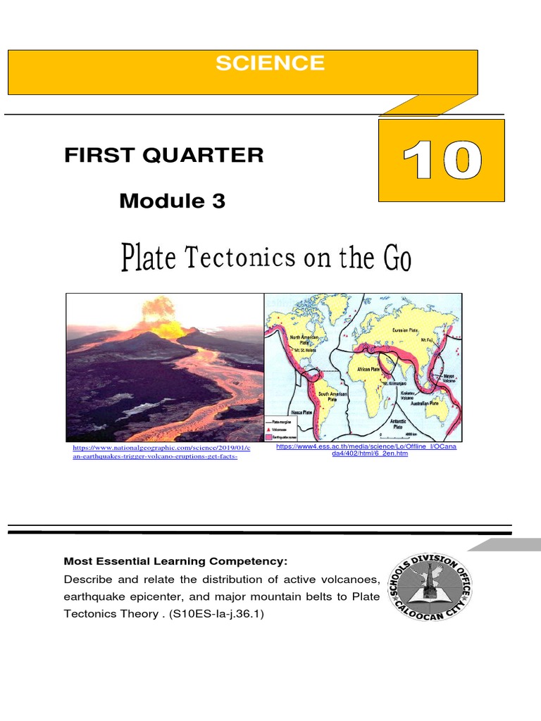 Science 10 Q1 Week 3 | PDF | Plate Tectonics | Earthquakes