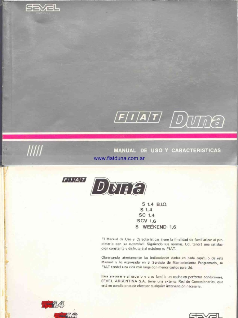 Manual - Fiat Duna | PDF