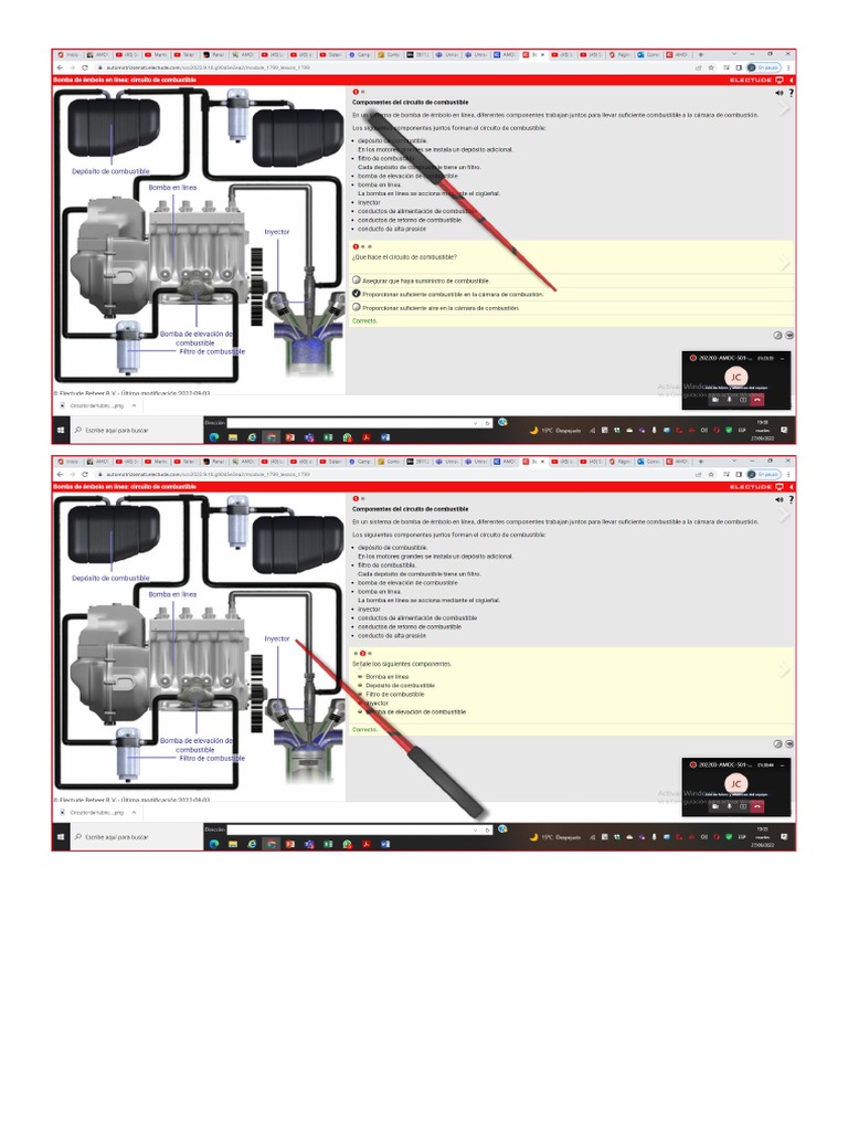 ELECTUDE - Tema - Bomba de Émbolo en Línea Circuito de Combustible | PDF