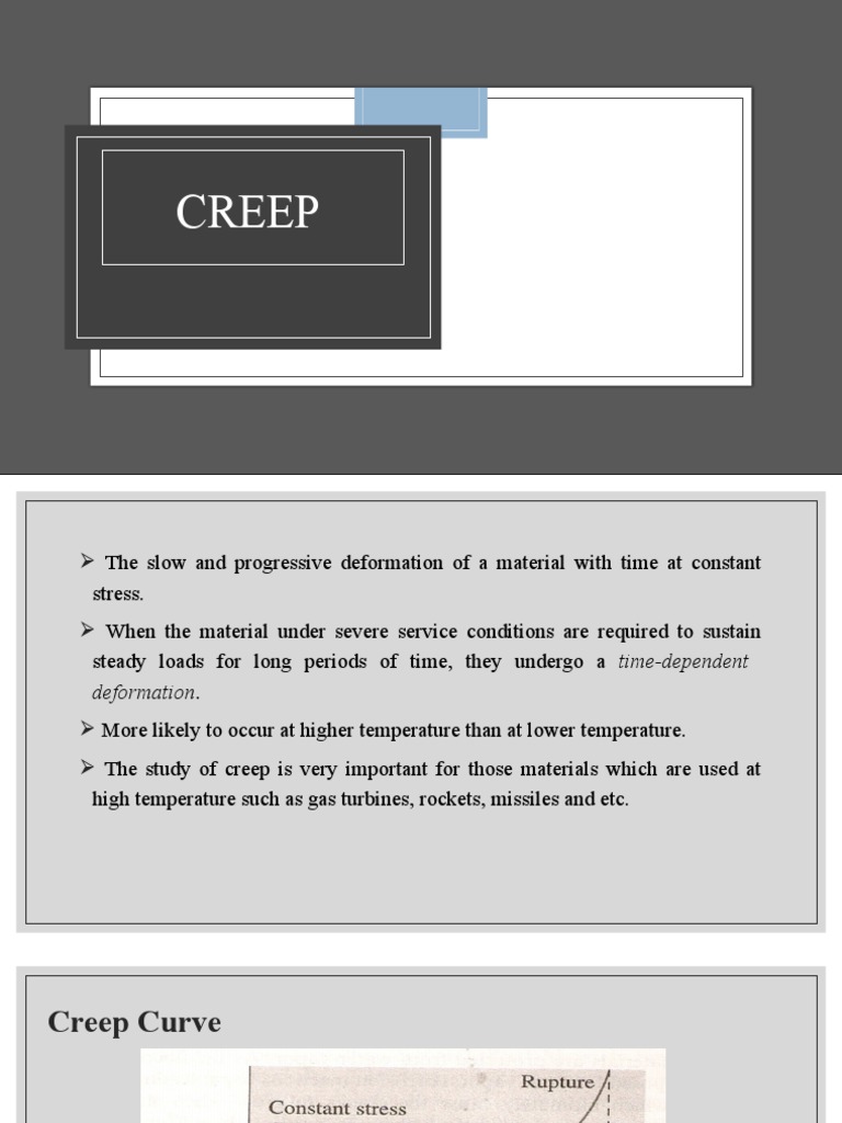 Creep Failure | PDF | Creep (Deformation) | Deformation (Engineering)