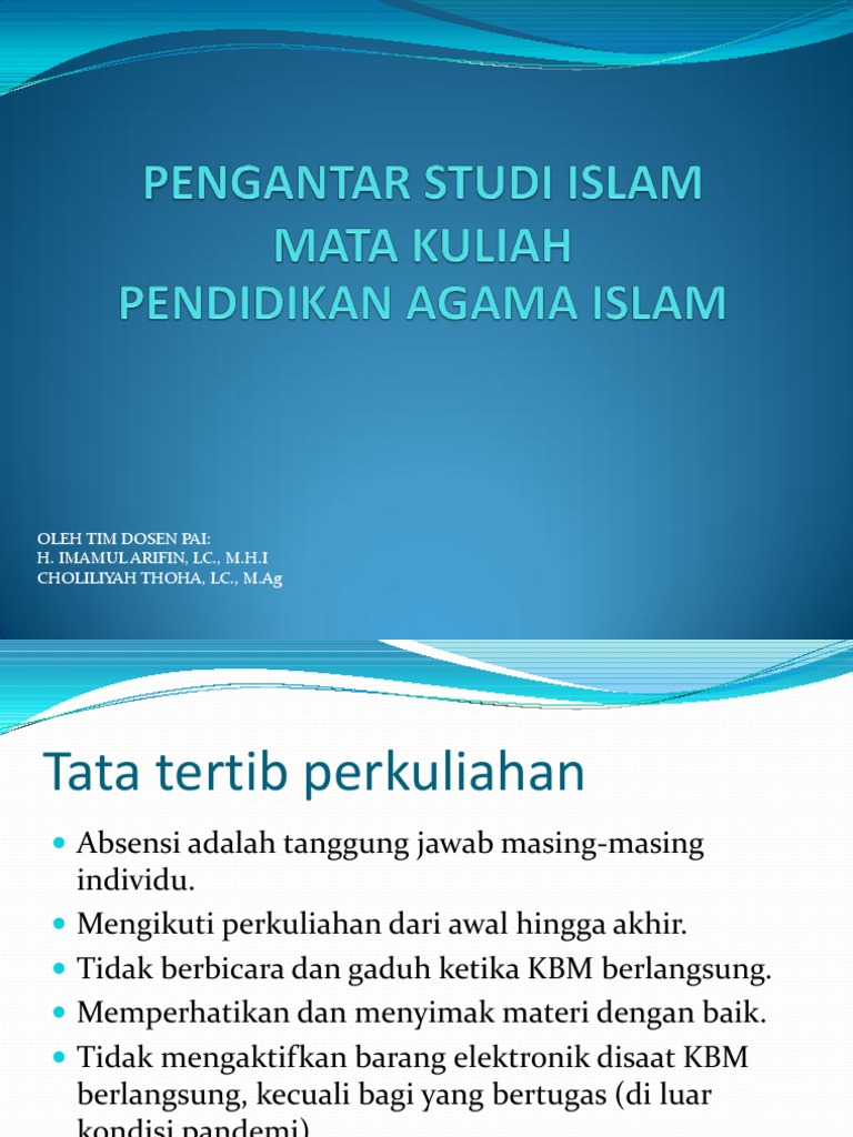 A I Pengantar Studi Islam | PDF