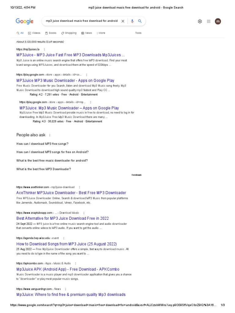 mp3 Juice Download Music Free Download For Android - Google Search | PDF | Android (Operating ...