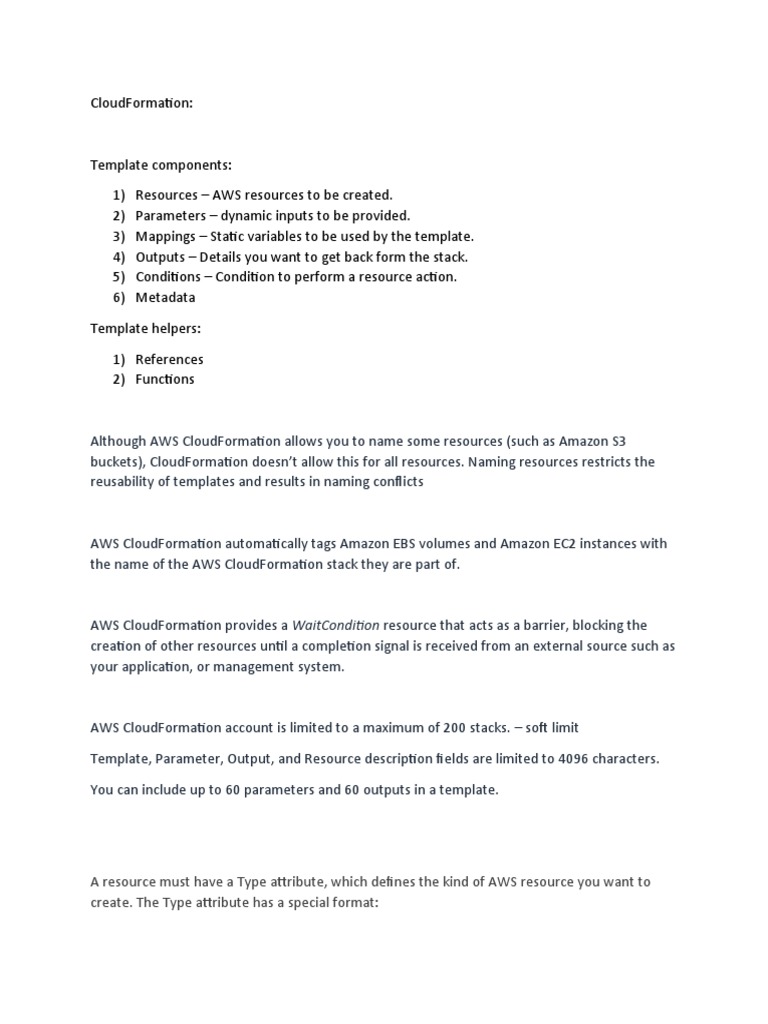 AWS Certification Preparation Notes | PDF | Parameter (Computer ...