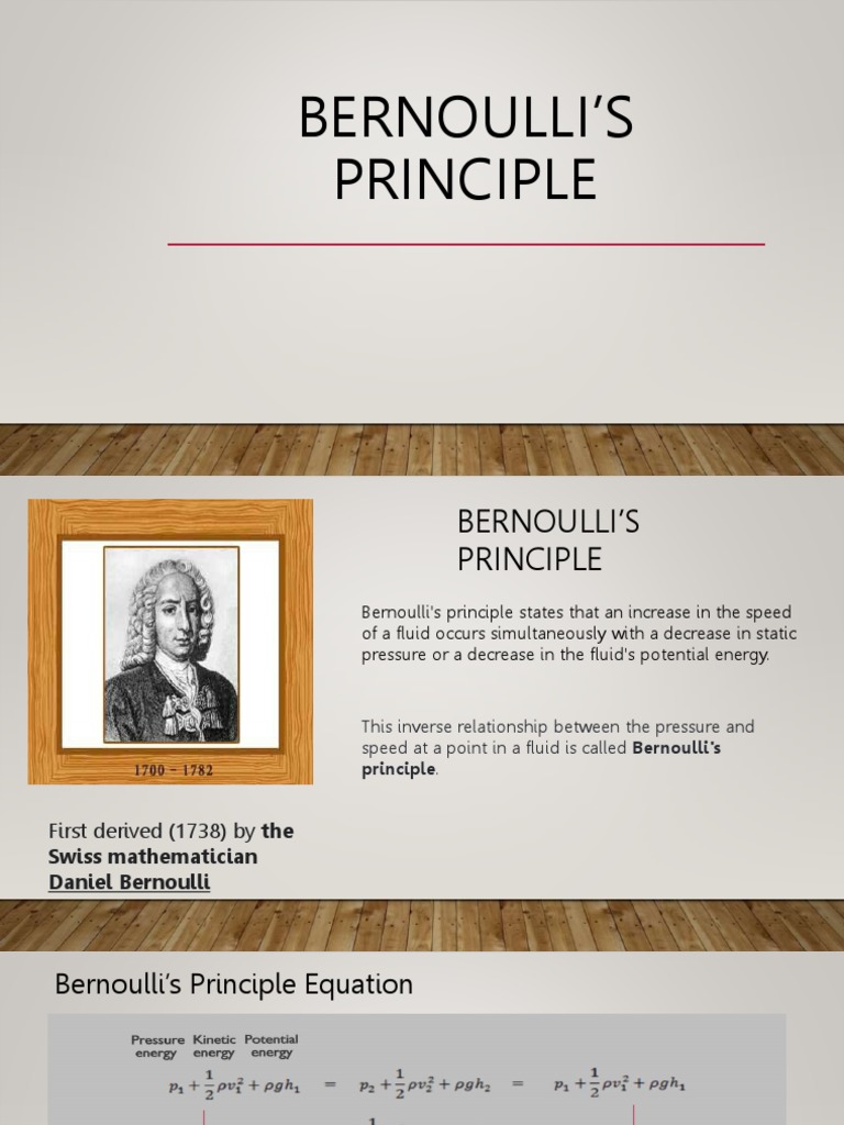 Understanding Bernoulli's Principle | PDF