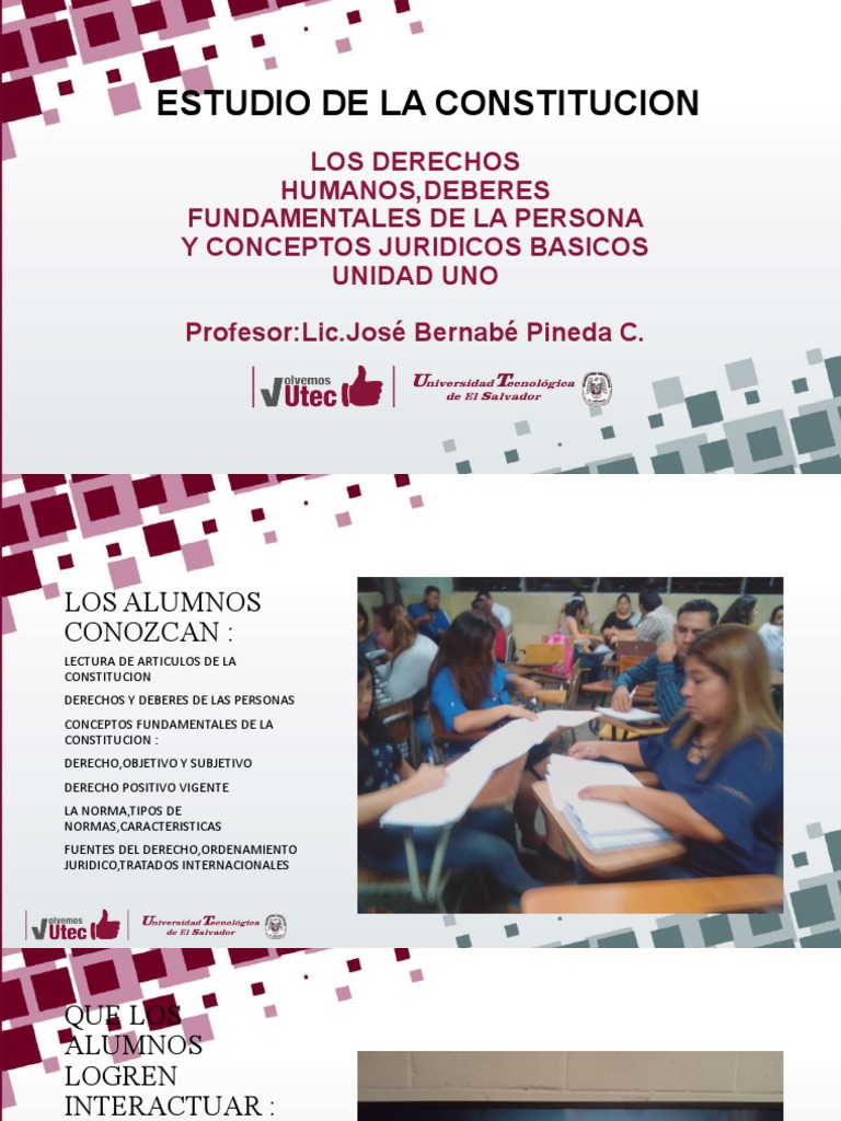 Presentacion Contenidos Estudio de La Constitucion | PDF