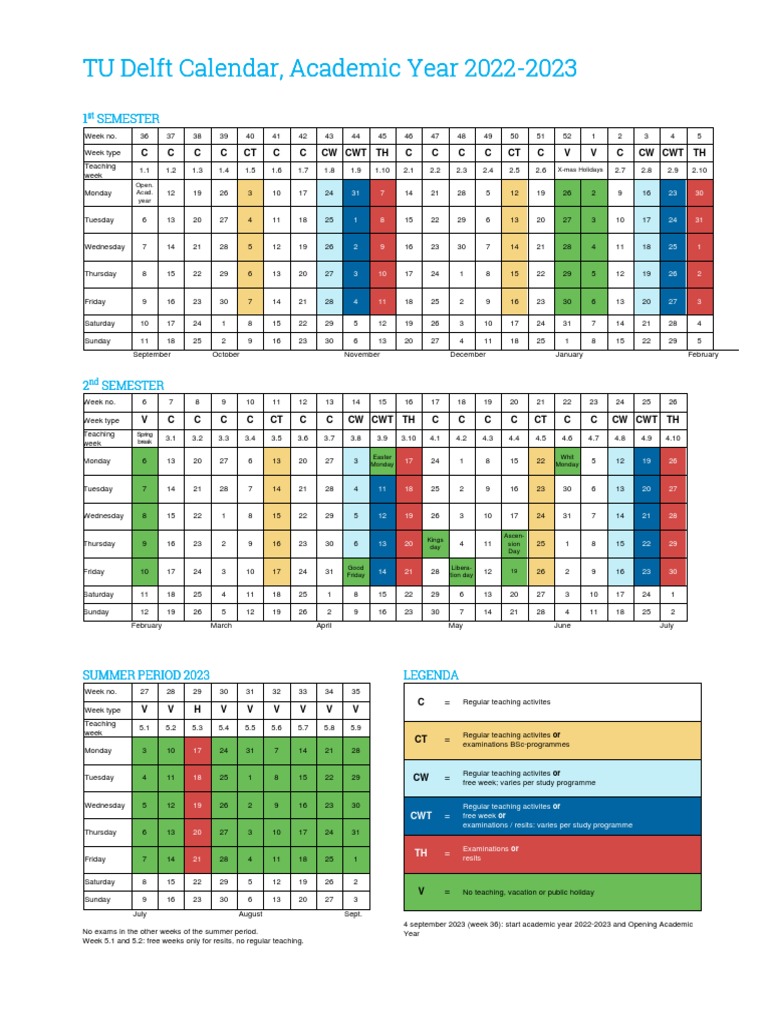 Academic Calendar 2022-2023 | PDF | Academic Term | Observances