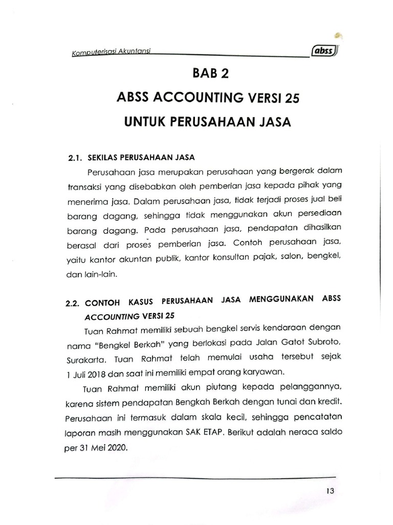 ABSS Accounting V25 | PDF