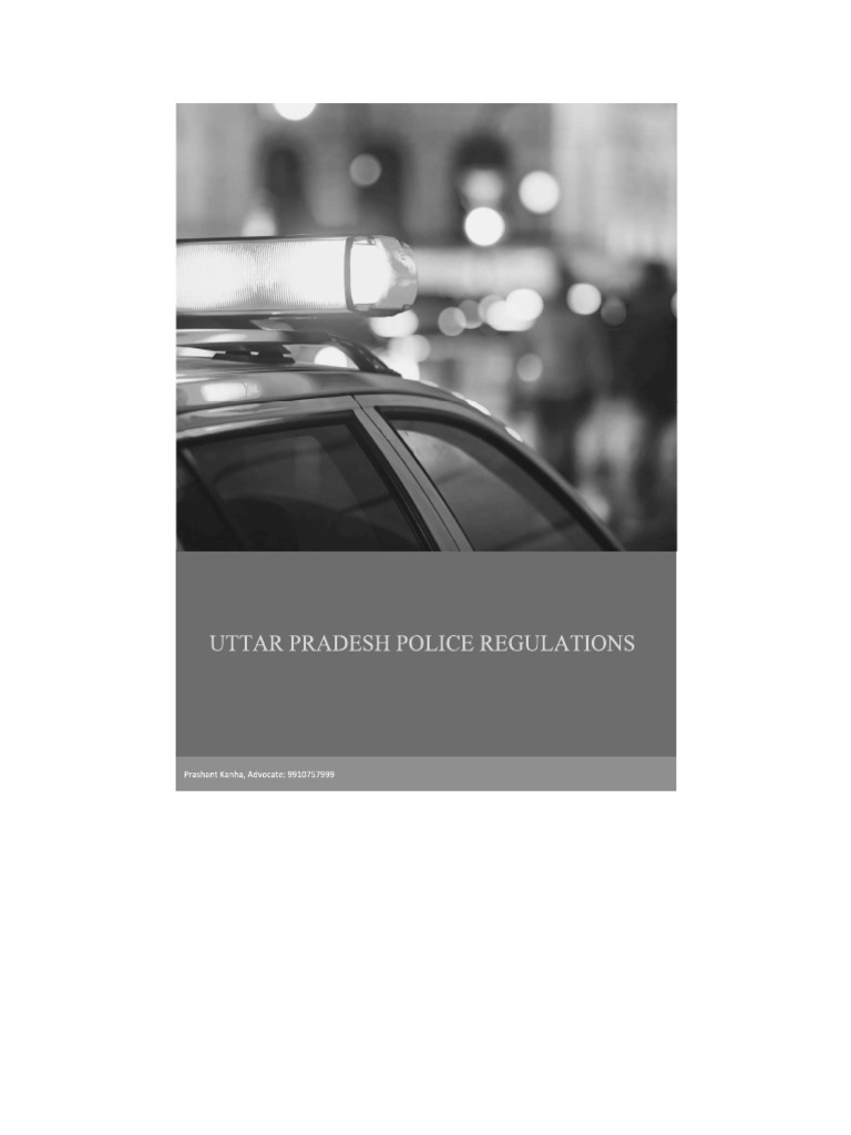 UP Police Regulations | PDF