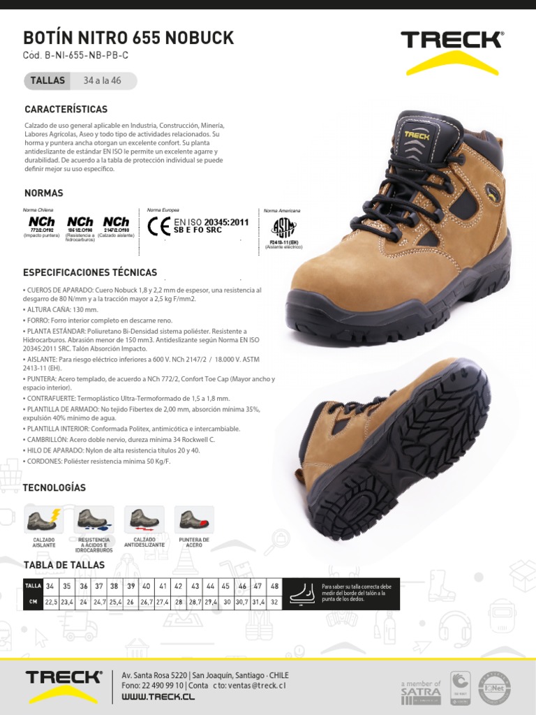FT Botin Nitro 655 Nobuck | PDF | Materiales