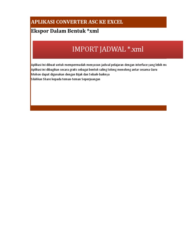 Convert ASC To Excel Free | PDF