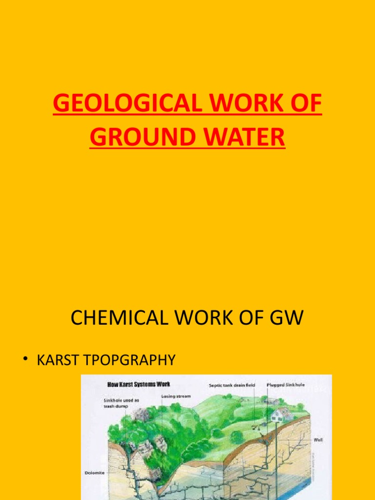 Geological Work of Ground Water | PDF