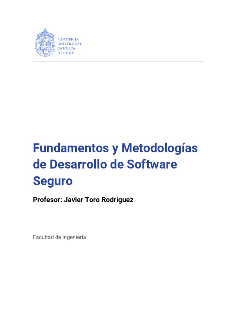 C3 - Fundamentos y Metodologías de Desarrollo Seguro | PDF | Informática