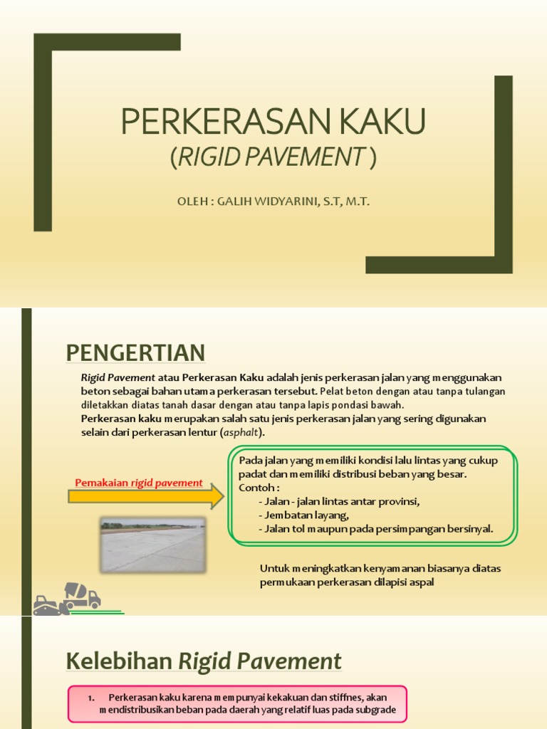 Pertemuan 1 - Rigid Pavement | PDF