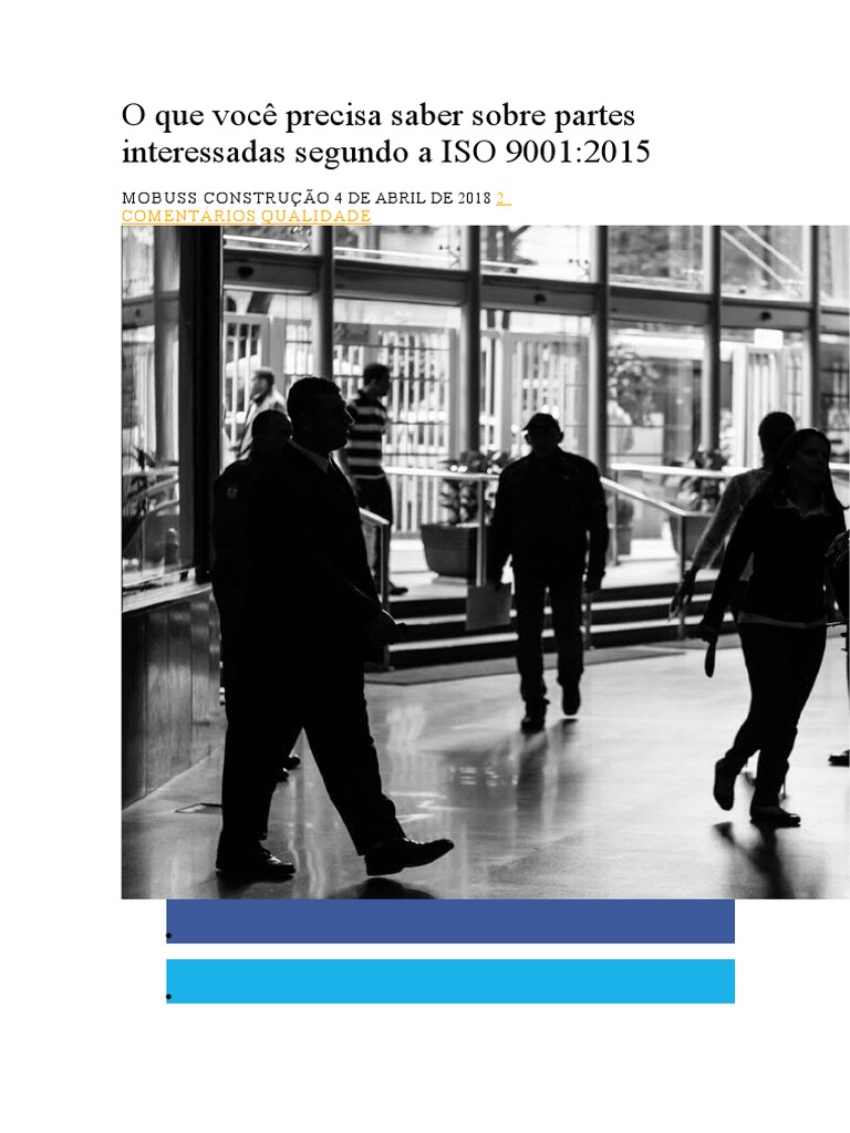 O Que Você Precisa Saber Sobre Partes Interessadas Segundo A ISO 9001 ...