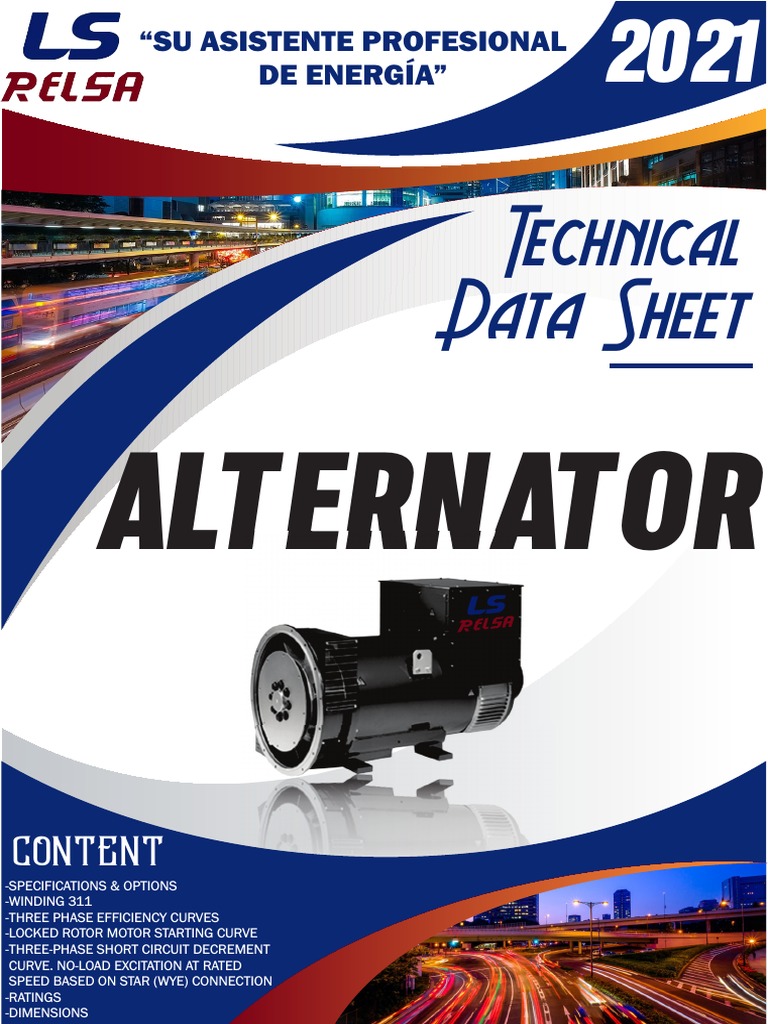 Ls Relsa Alternador Ls-44d | PDF | Electric Generator | Electric Motor
