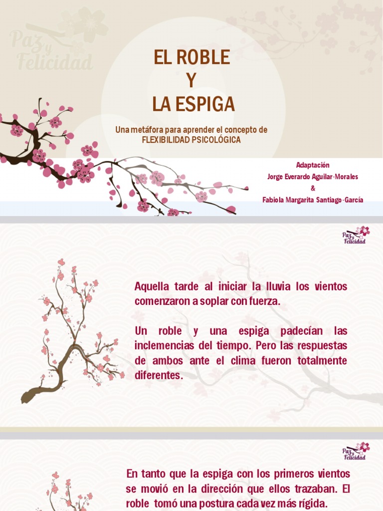 Flexibilidad psicológica: roble vs espiga | PDF