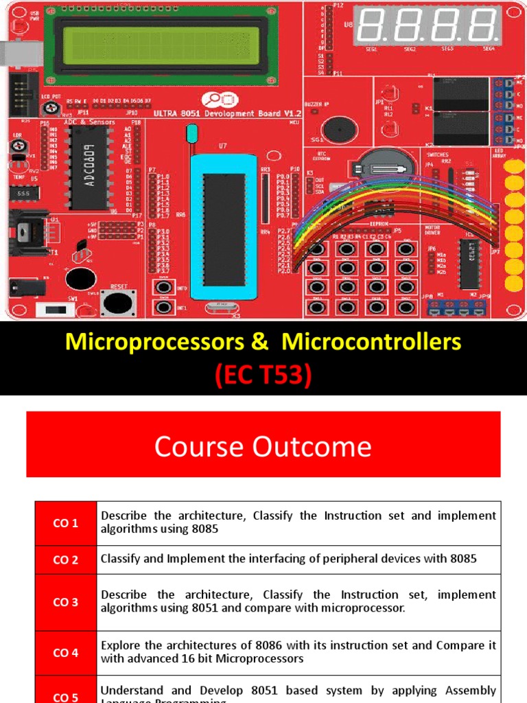 Mpmc Unit 3 Pdf Microcontroller Central Processing Unit 