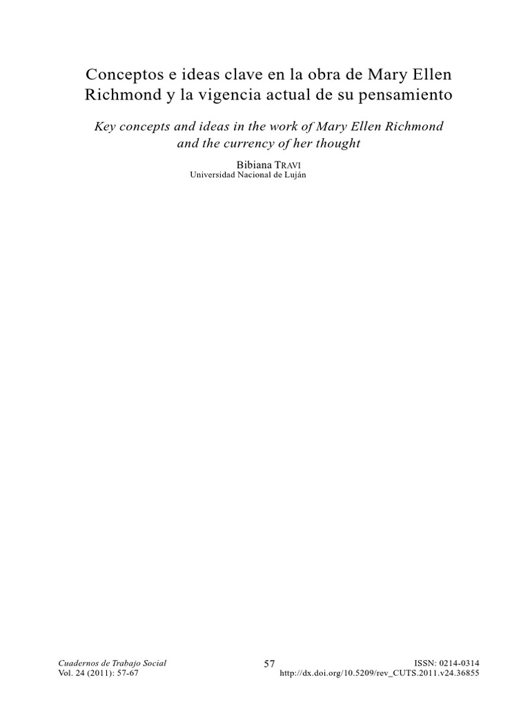 Conceptos e Ideas Clave en La Obra de Mary Ellen R | PDF | Trabajo ...