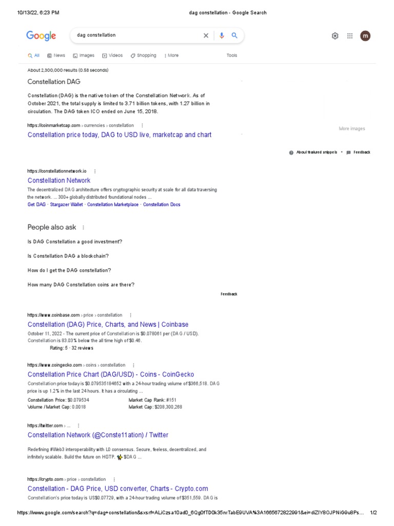 Constellation (DAG) Crypto Overview | PDF | Cryptocurrency | Economies