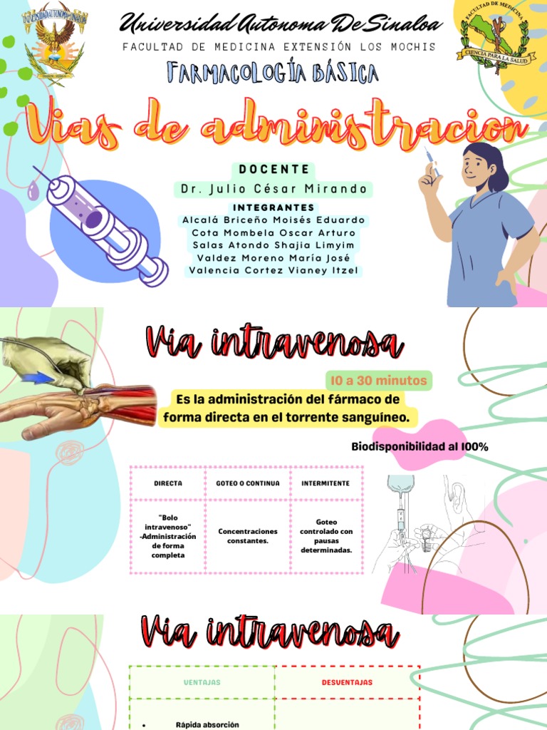 Vía Intravenosa | PDF | Medicamentos con receta | Terapia intravenosa