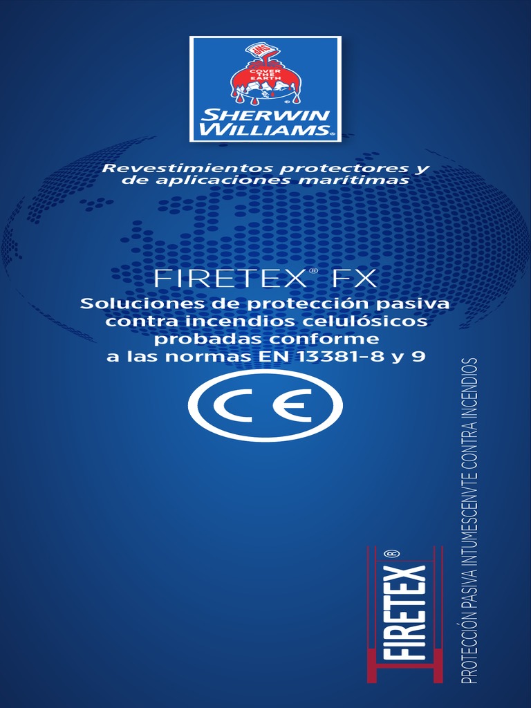 FIRETEX Cellulosic Brochure EN13381 Sherwin Williams Spanish | PDF ...