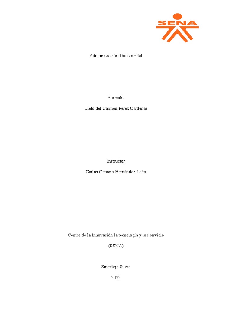 Administración Documental Sena 2022b 3 | PDF