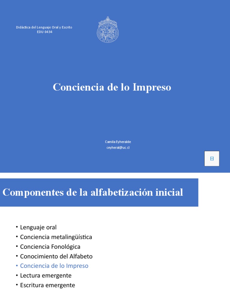 Clase 5 Asin - Conciencia de Lo Impreso | PDF | Literatura ...