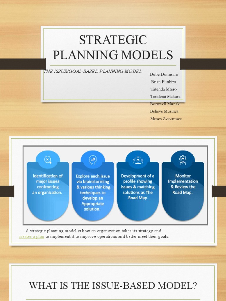 Issue-Based Strategic Planning Guide | PDF | Strategic Planning | Strategic Management