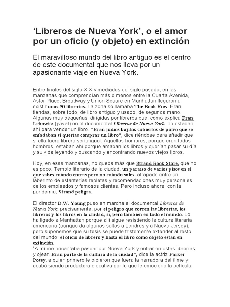 Libreros de Nueva York | PDF | Manhattan