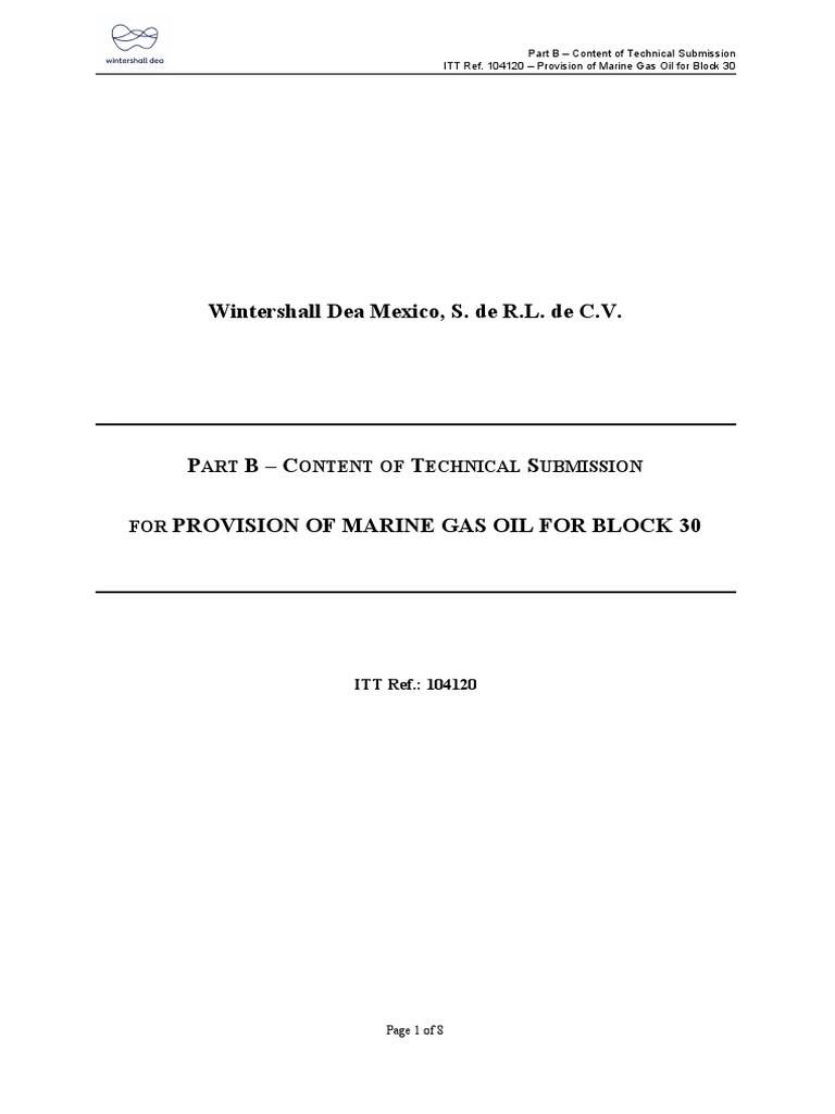 09 Part 2 T2 Content of Technical Submission MGO | PDF | Iso 9000 ...