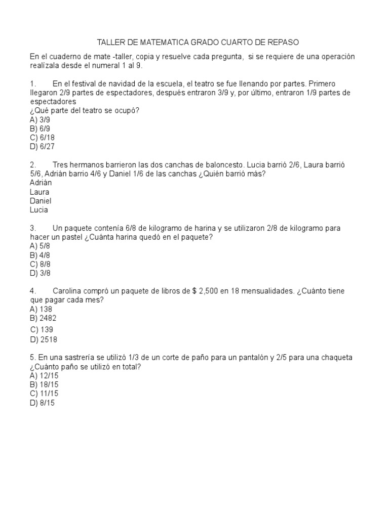 Taller 4 Semana de Receso Escolar Octubre 2022 | PDF