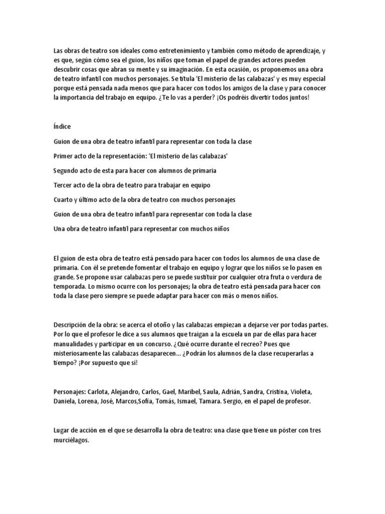 El Misterio de Las Calabazas | PDF