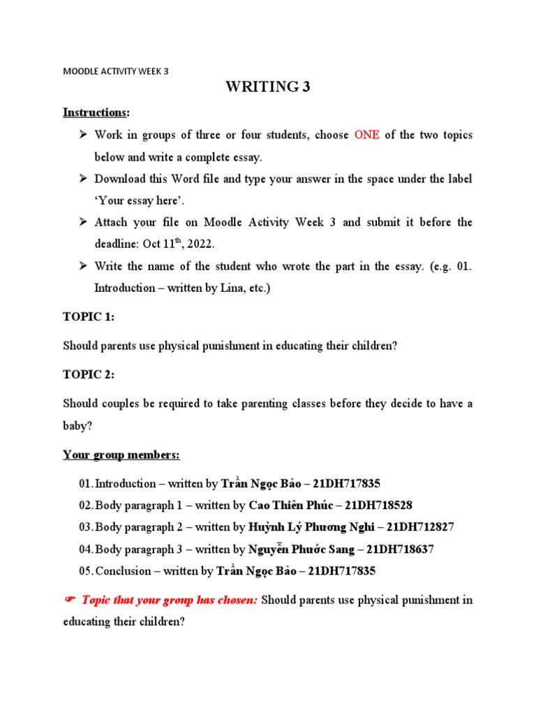 Moodle Activity Week 3 | PDF | Punishments | Violence