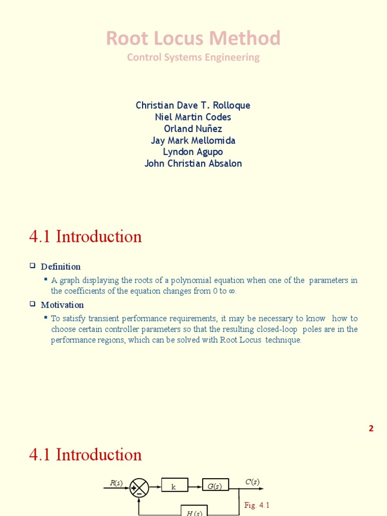 Root Locus Method Pdf Applied Mathematics Mathematical Analysis