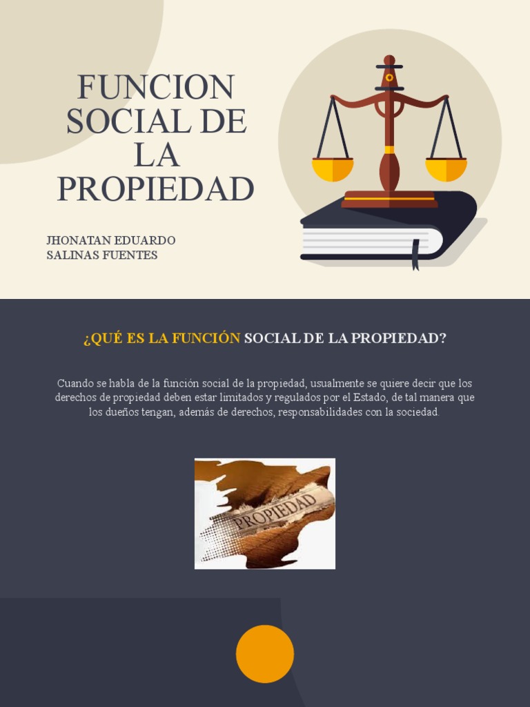 Funcion Social de La Propiedad | PDF