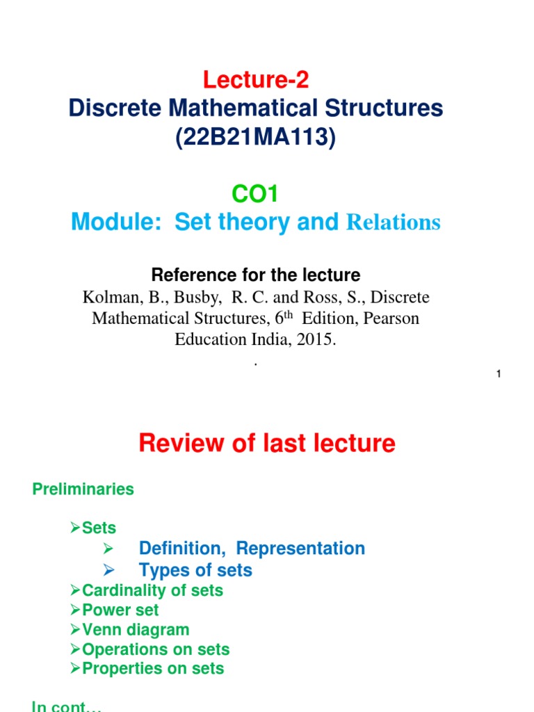 L-2 - Relations and Lattices | PDF | Set (Mathematics) | Mathematics
