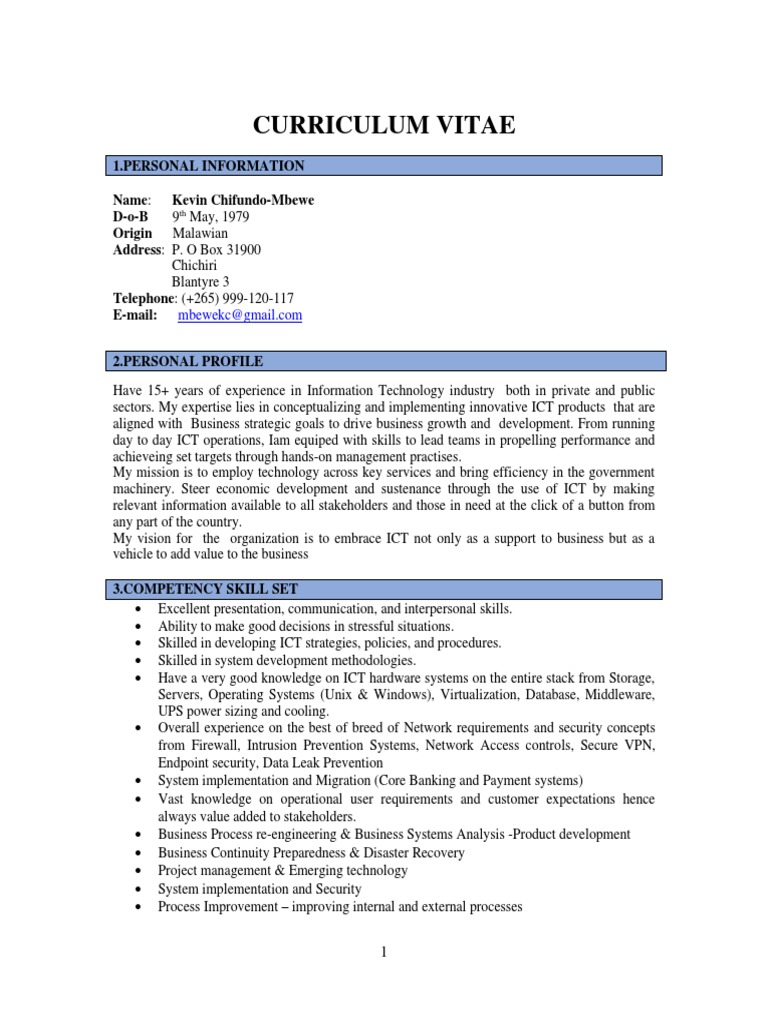 CV - Us Embassy | PDF | Information Technology | Computer Network