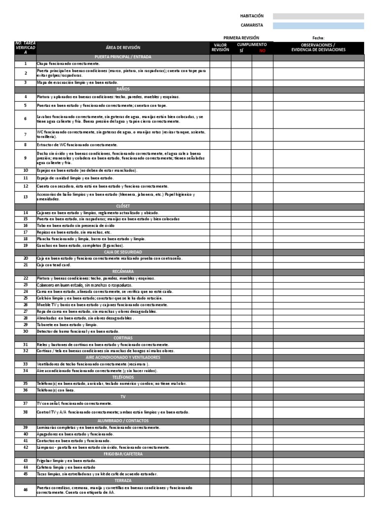 Check List | PDF | Bienes manufacturados