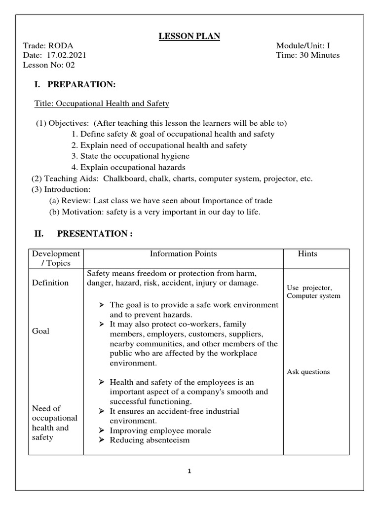 Occupational Health & Safety | PDF | Occupational Safety And Health ...