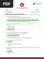 Freshman Economics Unit 2 Part 1&2 | PDF | Demand | Price Elasticity Of ...