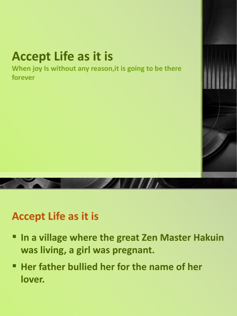 371 Accept Life As It Is | PDF