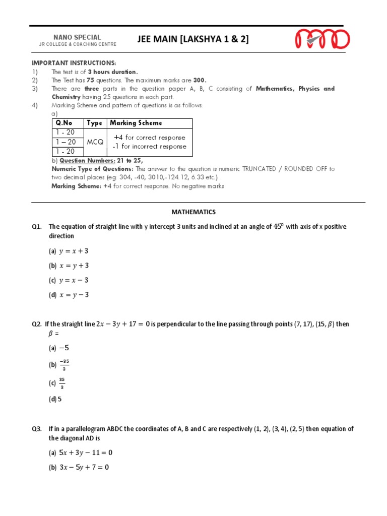 (23!08!2021) Jee Mains QP Without Key | PDF | Gases | Pressure