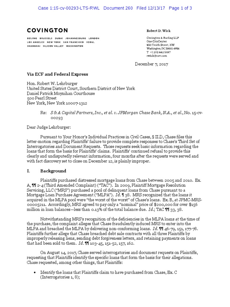 (15-00293 260) Wick Reply Re. Def. Response Interrogatories | PDF ...