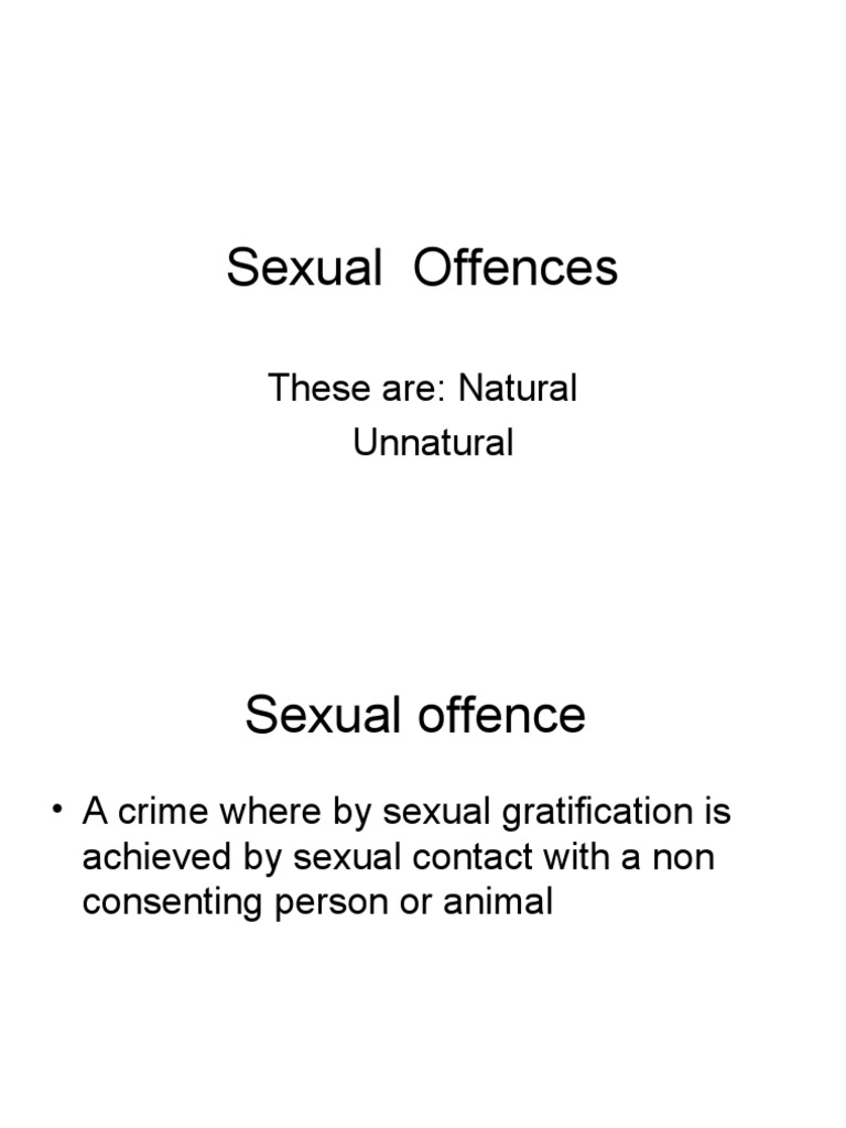 Sexual Offences | PDF | Sexual Assault | Rape