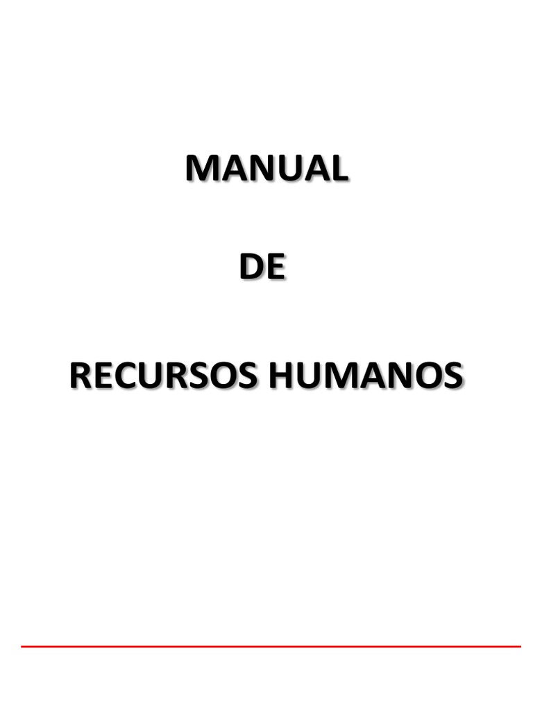 Manual Do RH | PDF | Gestão de recursos humanos | Recrutamento