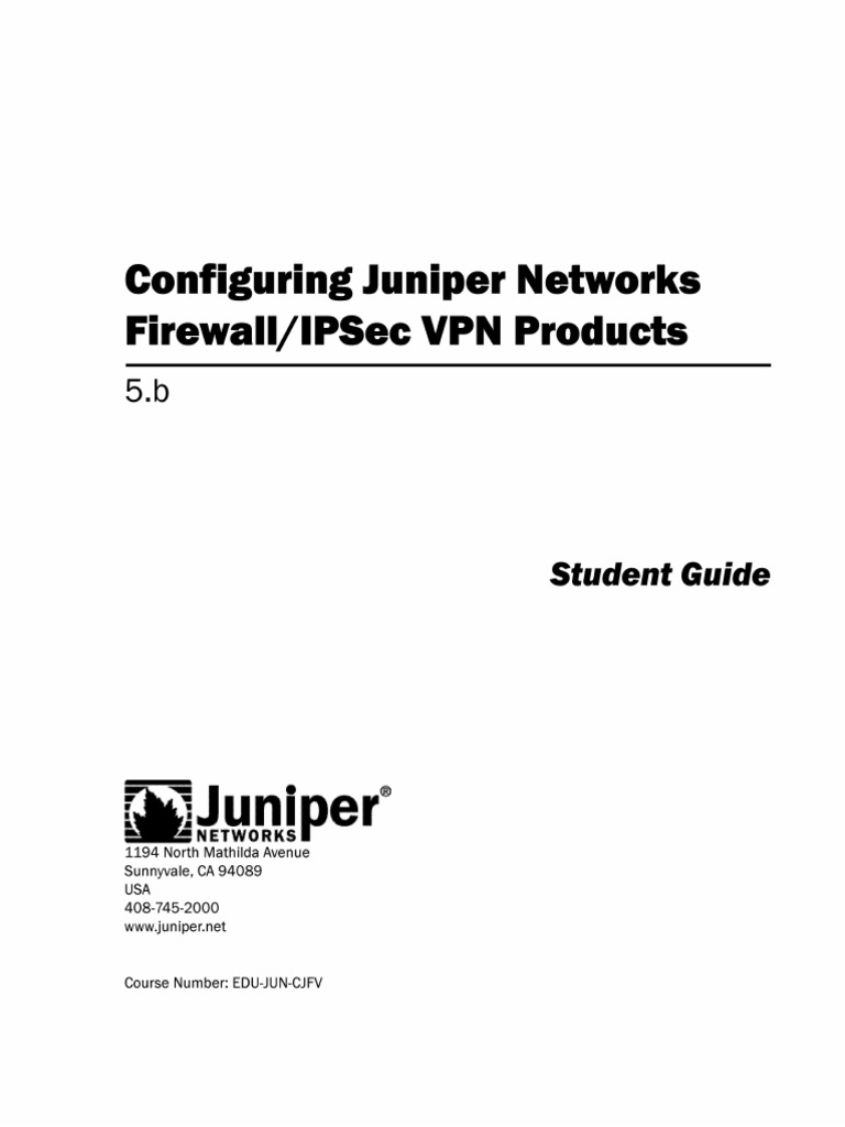 Juniper Firewall CJFV SG | PDF