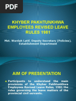 Revised Leave Rules for Pakistan Employees | PDF