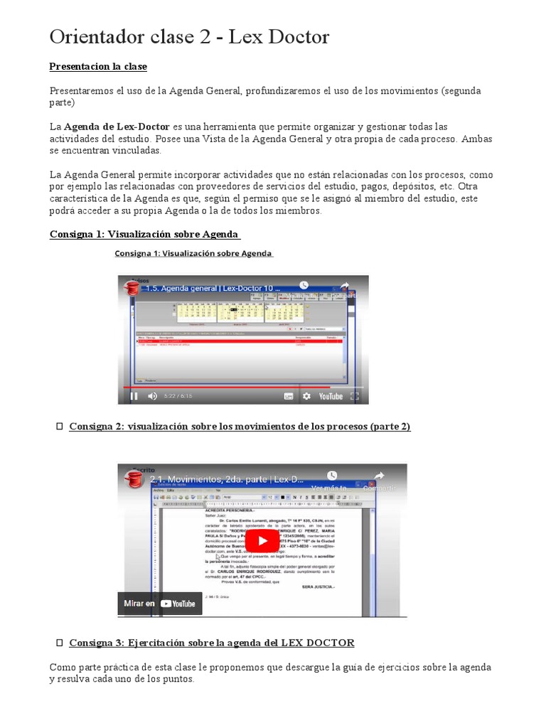 Orientador Clase 2 Informatica II | PDF