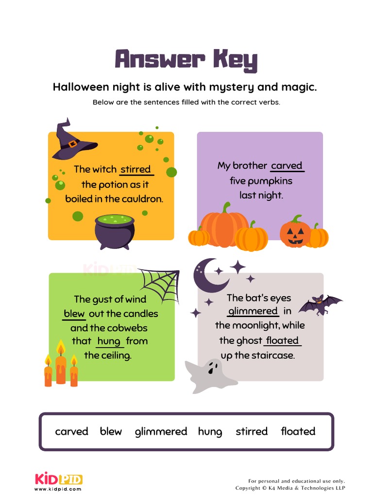 Halloween Vocabulary Worksheet | PDF